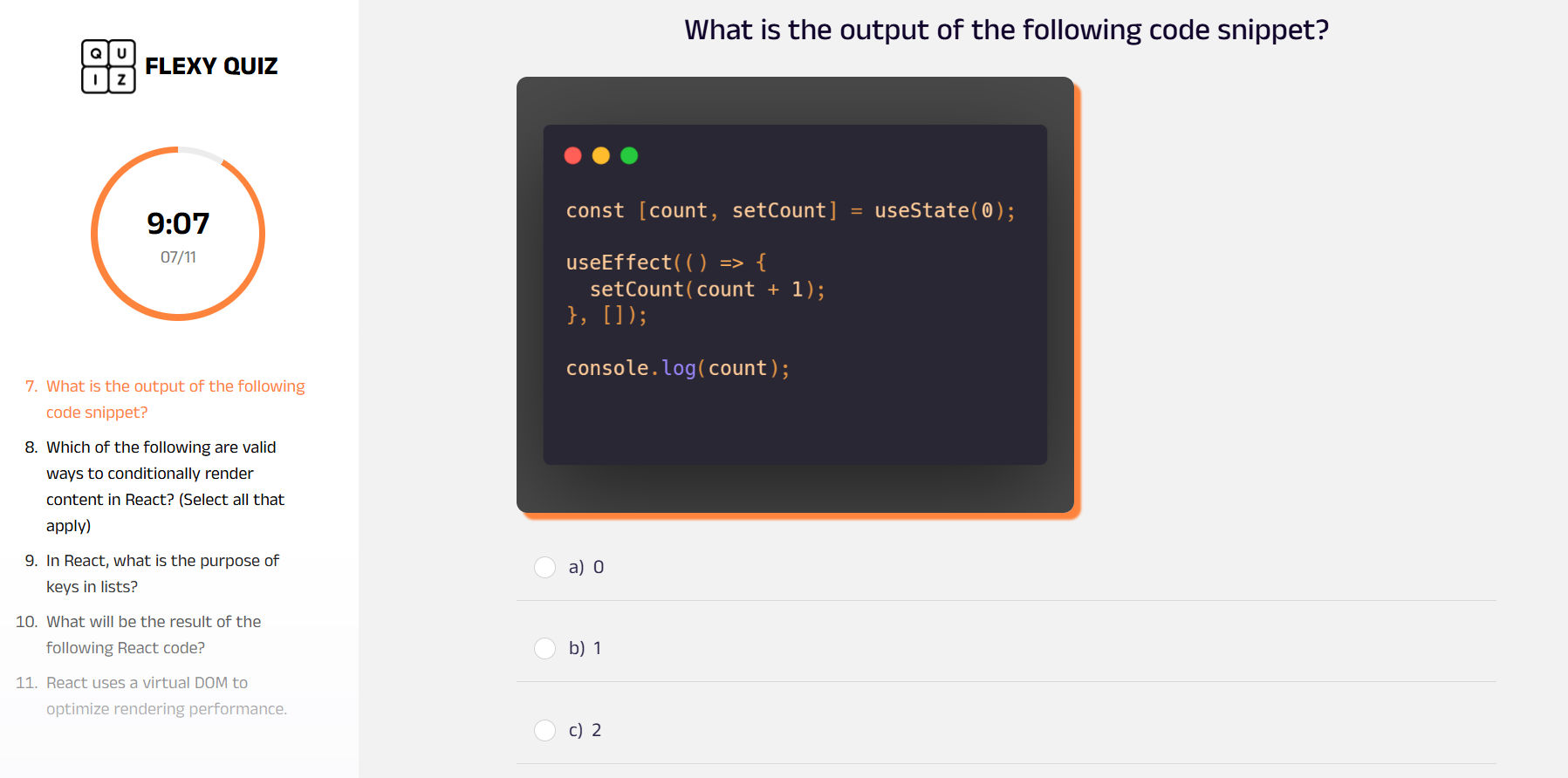 React Quiz App Template (with TypeScript + Tailwind CSS)